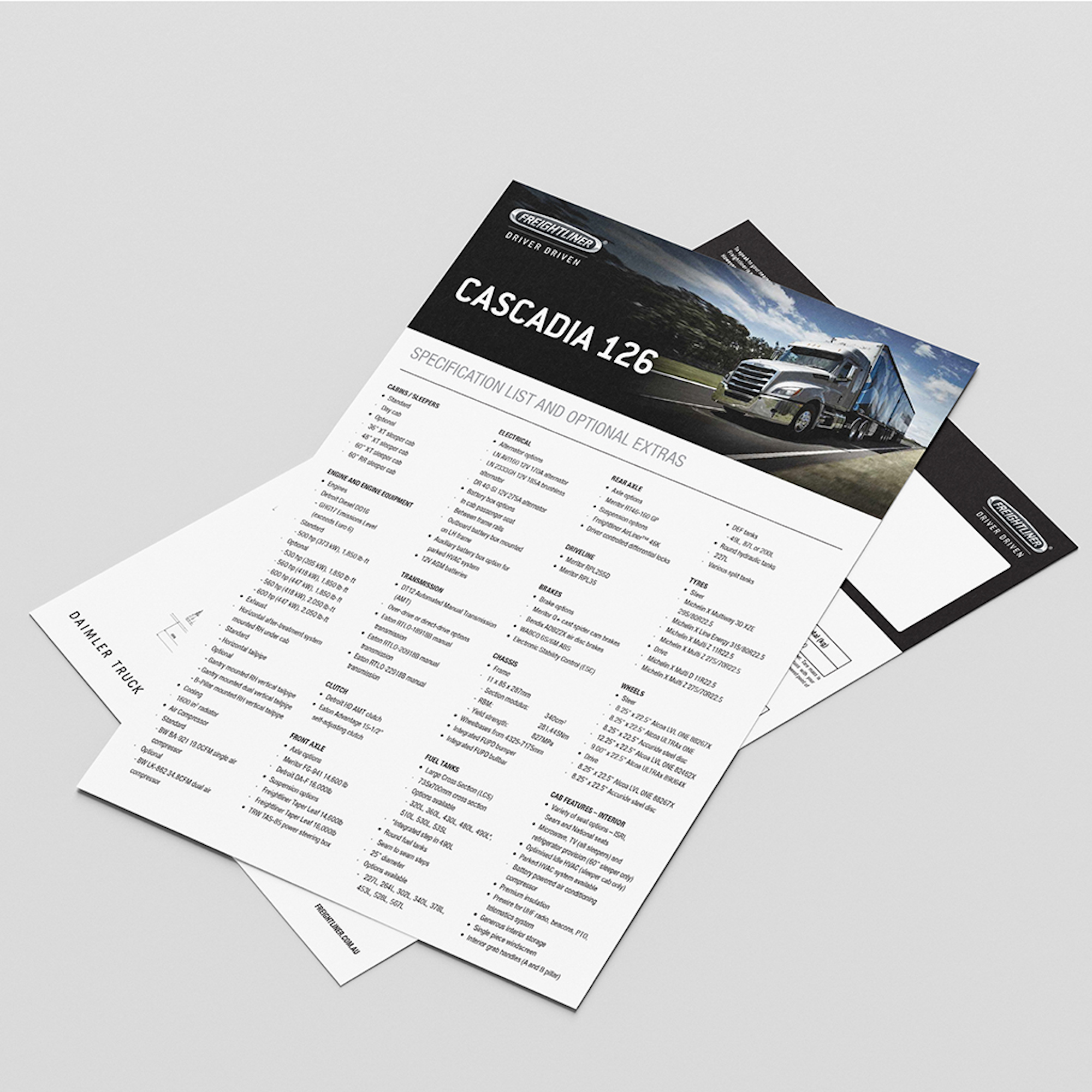 Spec Sheets